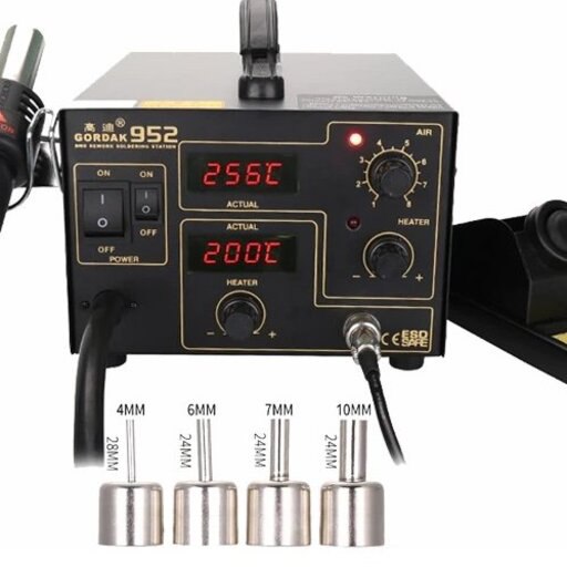 قیمت و خرید دستگاه هویه گرداک مدل 952 - gordak 952